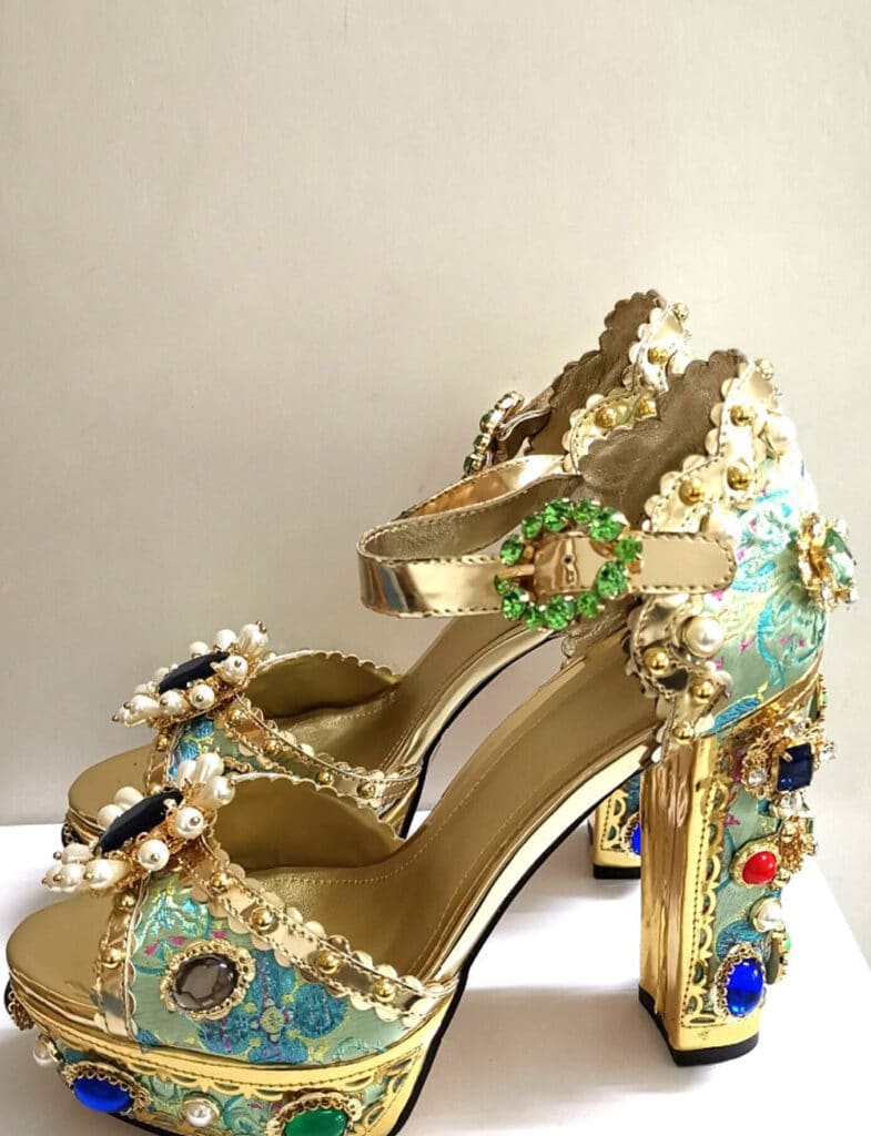 PALAIS Rhinestone-Embellished Block-Heels - ZCRAVE™ OFFICIAL WEBSITE