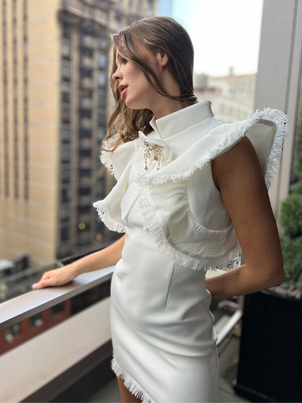 WHITEHAVEN Bodycon Mini Dress in White - ZCRAVE™ OFFICIAL WEBSITE